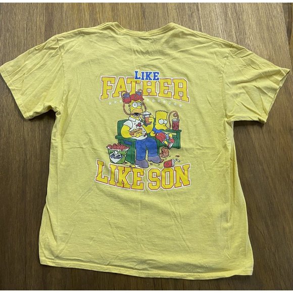 Delta | Shirts | The Simpsons Like Father Like Son Yellow Graphic Tee ...